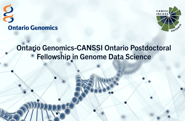 Ontario Genomics-CANSSI Ontario Postdoctoral Fellowship in Genome Data Science - Ontario Genomics