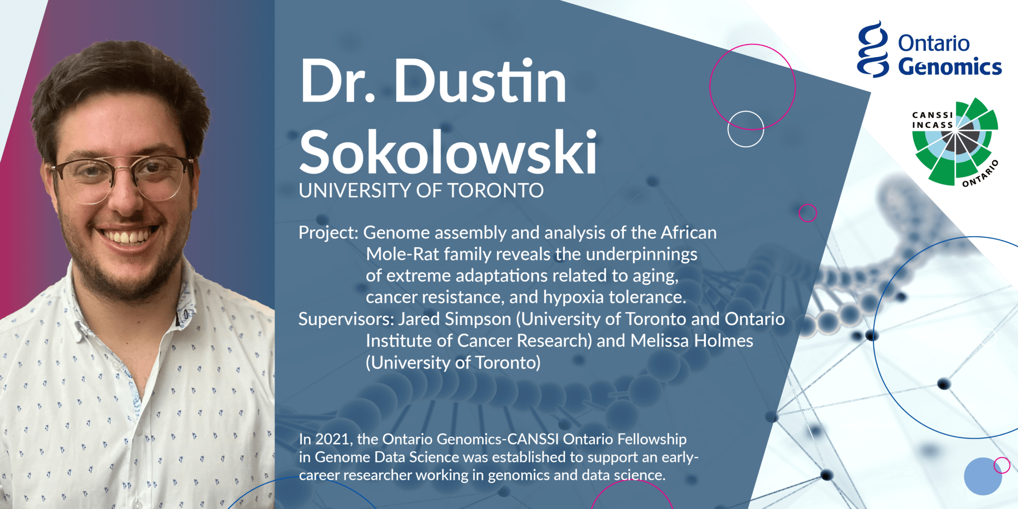 Ontario Genomics-CANSSI Ontario announce 2024 recipient of Postdoctoral ...